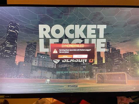 Syncing Failed Rrocketleague