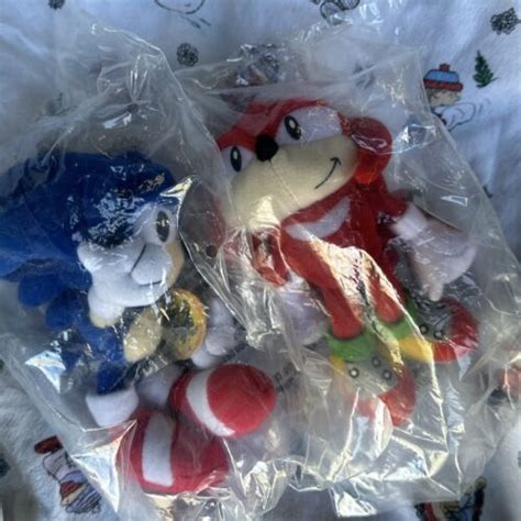 Sonic Underground Plushie Plush Sonic And Knuckles Lot New With Tags 4592485483
