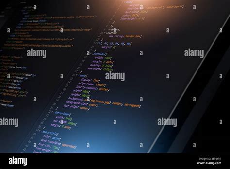 Css Programming Language Web Developing For Website Digital Coding Background Mixed Media Stock