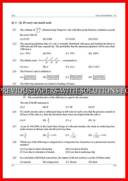 GATE PREVIOUS PAPERS WITH SOLUTIONS FOR ECE Wadaef