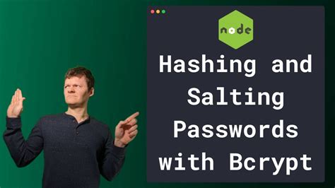 Node Password Hashing With Bcrypt Youtube