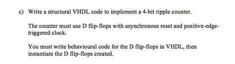 Solved C Write A Structural VHDL Code To Implement A Bit Chegg