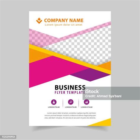 비즈니스 포스터 전단지 서식 파일 레이아웃 디자인 서식 파일 설계도에 대한 스톡 벡터 아트 및 기타 이미지 설계도 신문 A4 용지 Istock