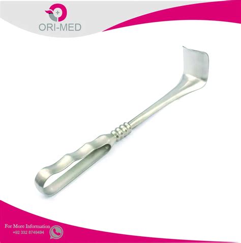 Richardson Retractor 7 62cm Griping Handle And Hollow Loop Handle Curved Blade Chest Or