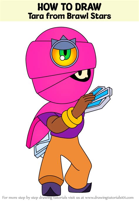 How To Draw Tara From Brawl Stars Brawl Stars Step By Step