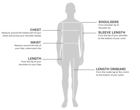 Shoulder Length Measurement Men