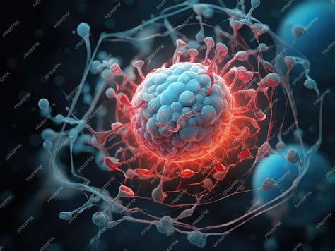 Premium Photo Structure Of Nucleus Cell Realistic Background