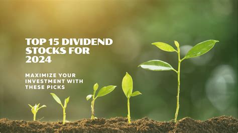 How To Know 15 Best Dividend Stocks To Buy For 2024
