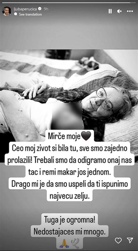 Smrtni Slučaj U Porodici Ljube Perućice