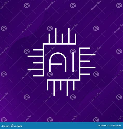 Ai Optimized Hardware Icon Line Vector Design Stock Illustration Illustration Of Optimized