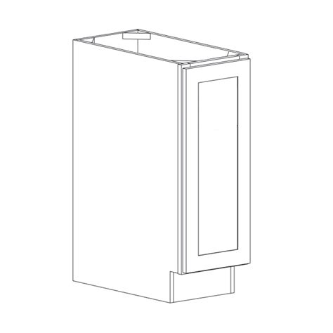 Domain Cabinets Bt9 Csb Sd Coastal Shaker 9 X 35 With 1 Full High Do