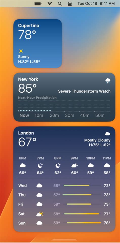 Use Weather Widgets In Notification Center On Mac Apple Support SG