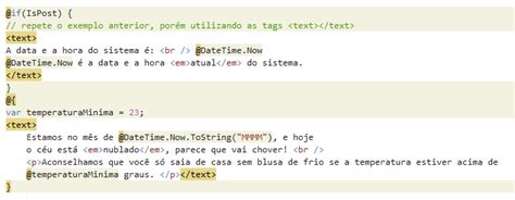Tutorial Programação Web Aspnet Com Razor Syntax Parte 5 Capítulo 2 Sintaxe Básica