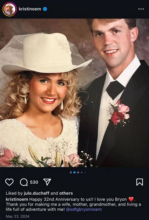 Kristi Noems Hair Transformation In Wedding Snap Years Before Toxic