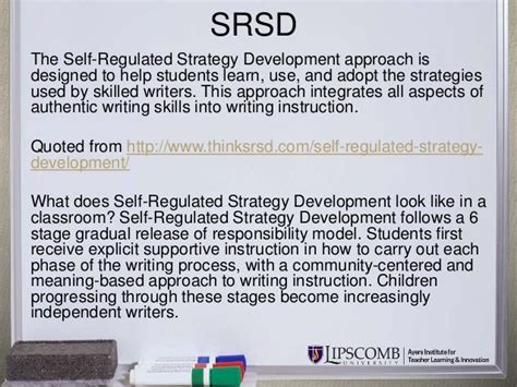 Self Regulated Strategy Development Srsd