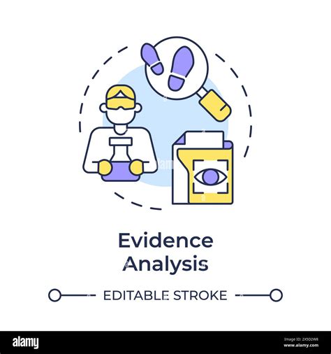 Evidence Analysis Multi Color Concept Icon Stock Vector Image And Art Alamy
