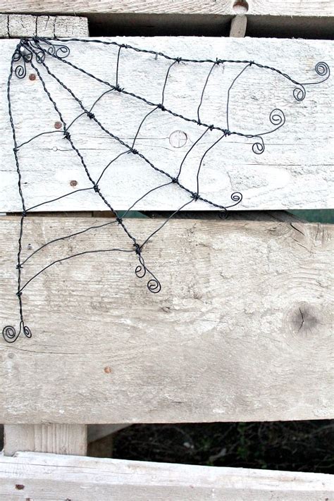 Diy Spider Web Halloween Decoration Made With Wire