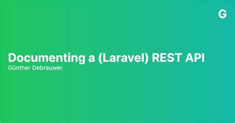 Billal Hossain On Linkedin Documenting Your Laravel Rest Api