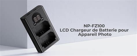 Np Fz100 Batterie Chargeur Avec Double Emplacement Et écran Lcd