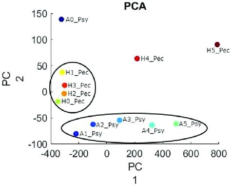 The Pca Plot Of Correlation Configuration Of Samples And Characteristic