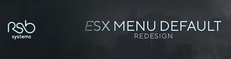 RELEASE RE DESIGN Esx Menu Default FiveM Releases Cfx Re Community