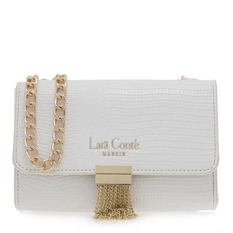 Lara Conte Madrid Γυναικείος Φάκελος Λευκός Ο67001329413 Skroutz Gr