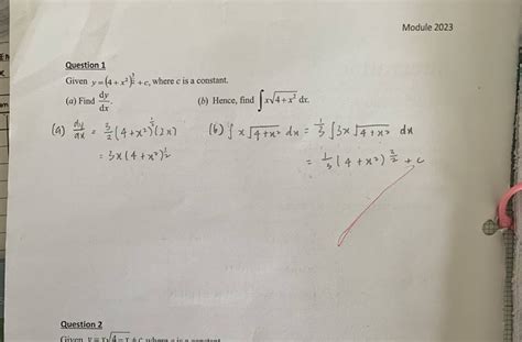 Integration As Reverse Of Differentiation