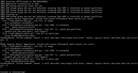 Ce Installation Fails With Devsda2 Does Not Exist Rnutanix