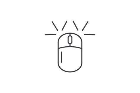 Computer Mouse Line Icon
