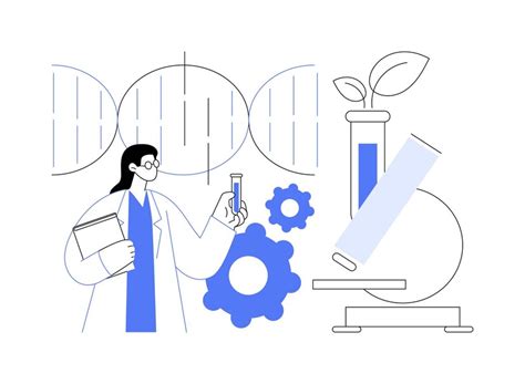 Premium Vector Biotechnology Abstract Concept Vector Illustration