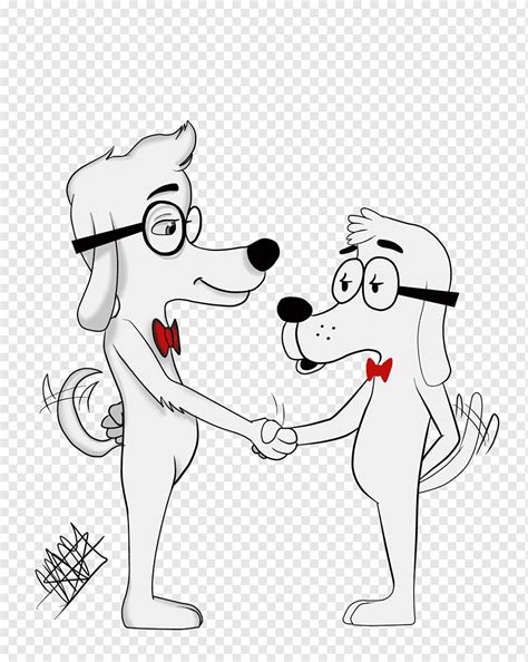 Mr Peabody Dog Breed Drawing Film Puppy Puppy White Mammal Animals
