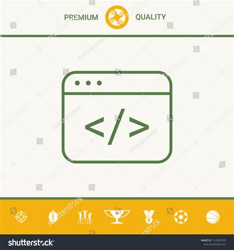 Code Editor Icon Stock Vector Royalty Free Shutterstock
