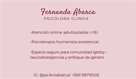 Fernanda Abarca Psicología