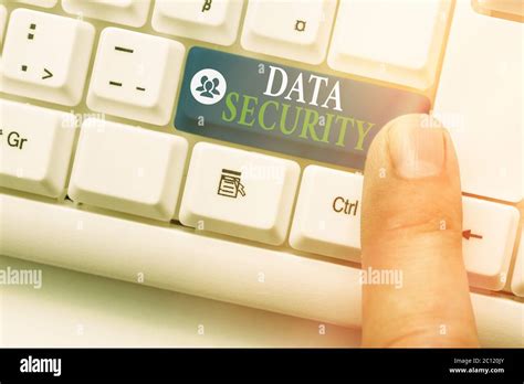 Writing Note Showing Data Security Business Concept For Protected Important An Individualal