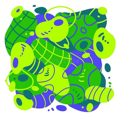 Abstract Vibrant Color Pattern Design Illustratin Seamless Abstact