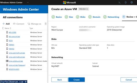 How To Deploy An Azure VM From Windows Admin Center CHARBEL NEMNOM MVP MCT CCSP CISM