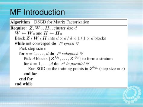 PPT Matrix Factorization PowerPoint Presentation Free Download ID 4049433