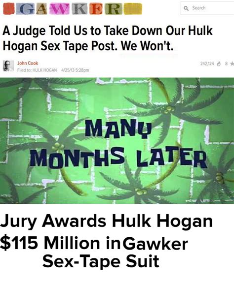 Karma Is One Mean Son Of A Bitch Hulk Hogan S Sex Tape Scandal Know Your Meme