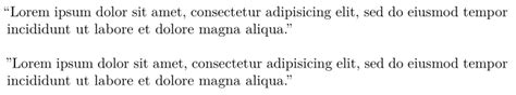 punctuation no protrusion into left margin with nordic quotation