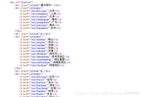 Python爬虫之静态网页——全国空气质量指数aqi爬取北京的aqi小时数据 爬虫python Csdn博客