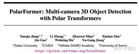 Polarformer：极transformer的多摄像头3d目标检测 知乎