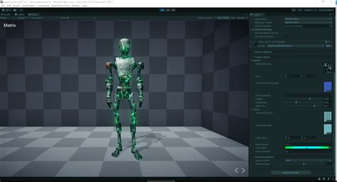 matrix shader built in