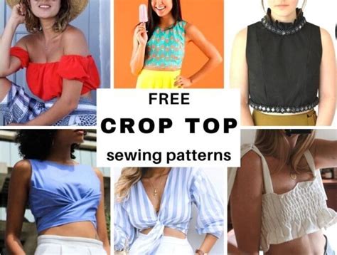 Free Crop Top Sewing Patterns For Women And Girls Crop Top Sewing Pattern Free Crop Tops