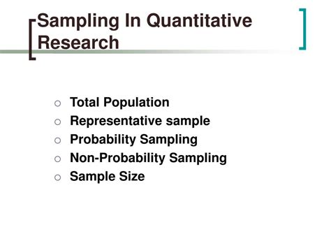 What Is Sampling In Quantitative Research Design Talk