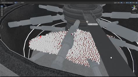 Unity Dots 13000 Entities Boid Smoothly Driven By Physics