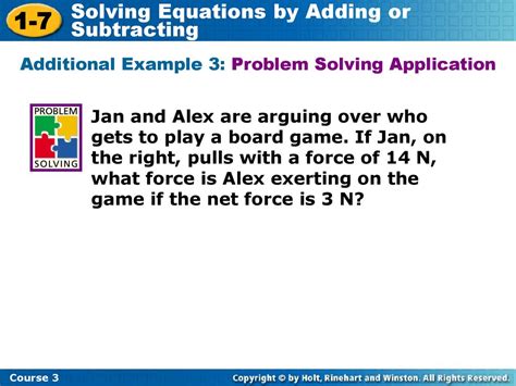 Solving Equations By Adding Or Subtracting Ppt Download