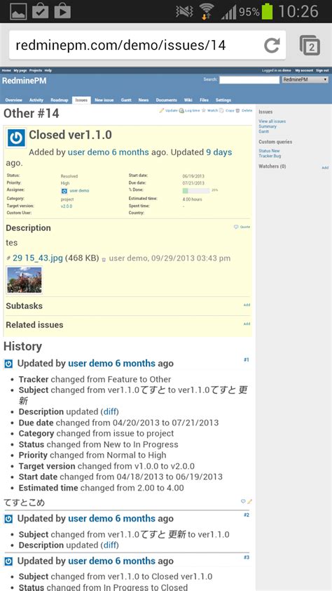Redminepm Redmine Client App For Android Download