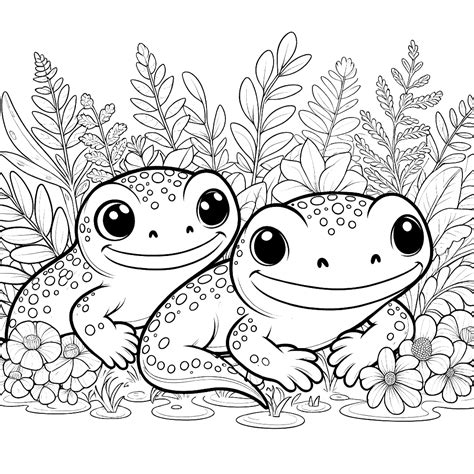 Newt Coloring Pages Coloring Pages Gem