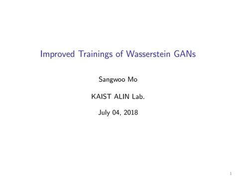 improved trainings of wasserstein gans wgan gp pdf computer