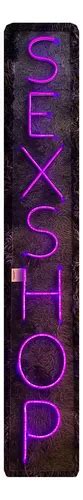 Letrero Led Neón Negocio Sex Shop Luminoso 140cm X 19cm Envío Gratis